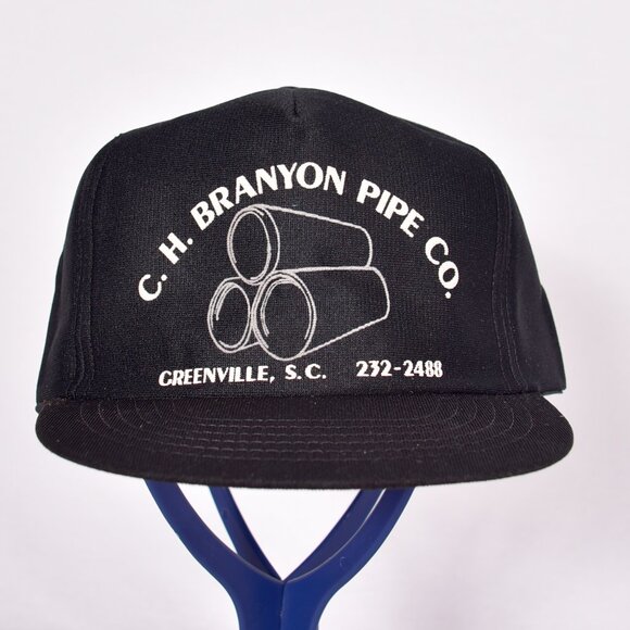 Accessories | Ch Branyon Pipe Co Black Trucker Ball Cap Vintage Made In ...